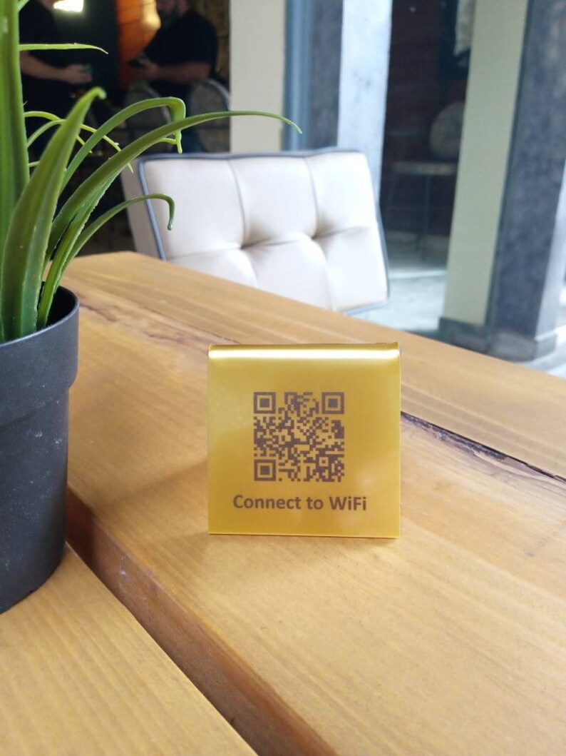 Golden Mini Acrylic QR Menu Standstouchless Menu QR Stand - Etsy