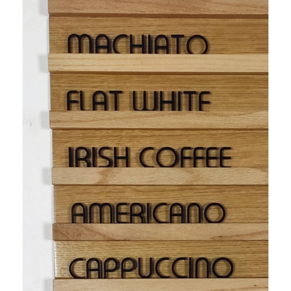 Wooden Wall Rail Board Acrylic Modern Changeable Letter | Etsy