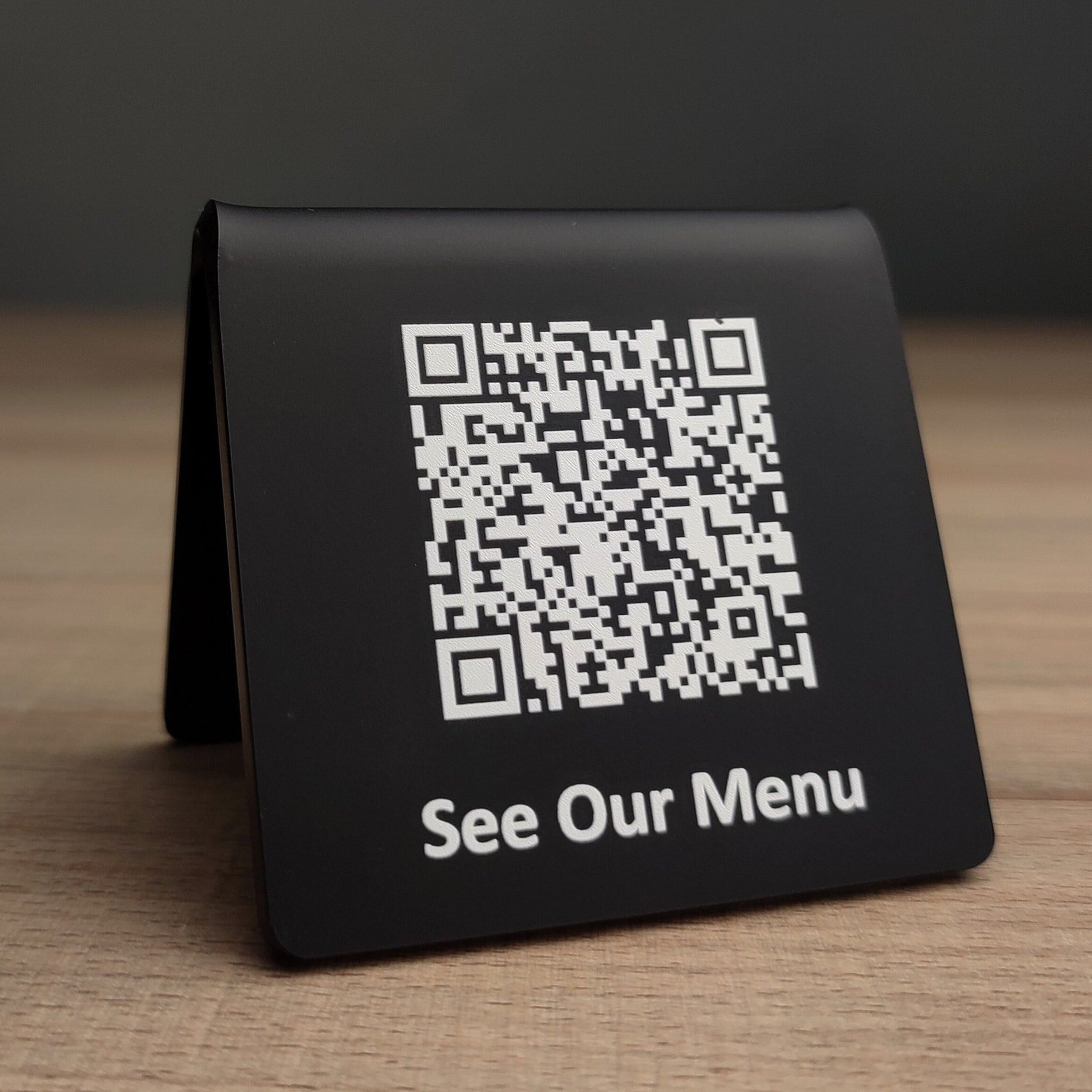Acrylic QR Menu stands, Touchless Menu QR stand, Easy wipe, Connect ...