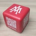 QR MENU Red Cube QR Table Stand Printed on Wooden Cube - Etsy UK