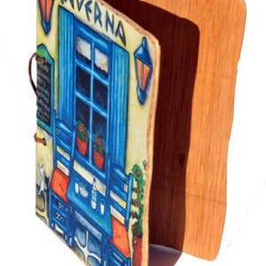 Set of 10 Handmade Wooden Menu Covers for Restaurants, Bars and Hotels ...
