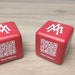 QR MENU Red Cube QR Table Stand Printed on Wooden Cube - Etsy UK