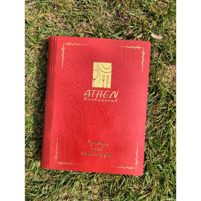 Flexible Wooden Menu Cover / Menu Holder for Restaurants - Etsy