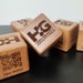 QR MENU | QR Table Stand Engraved on Wooden Cube | Digital Menus for ...