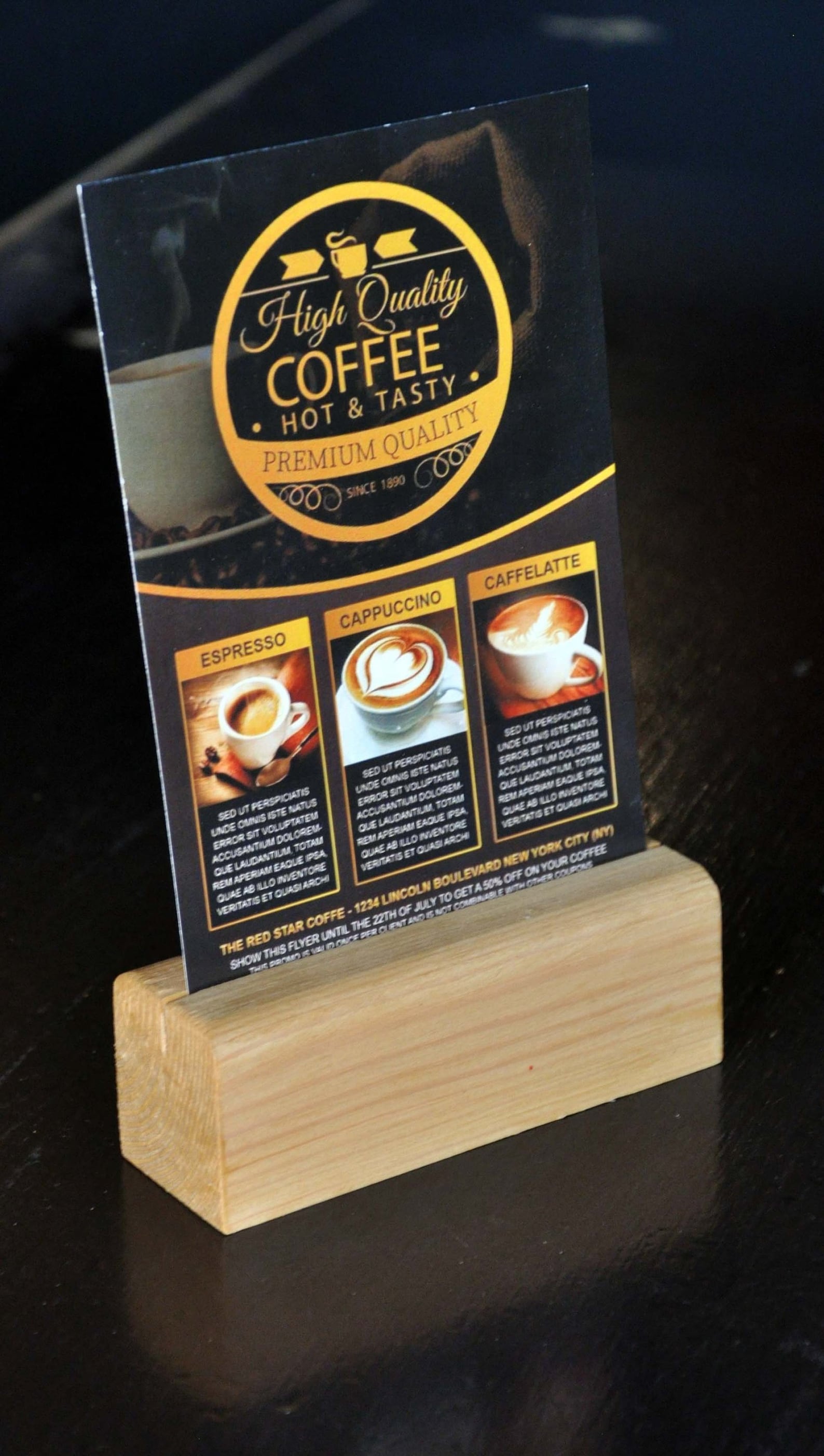 Set of 10 Wooden Table Menu Holder Menu Stands Offer - Etsy