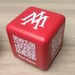 QR MENU Red Cube QR Table Stand Printed on Wooden Cube Digital Menus ...