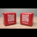 QR MENU Red Cube QR Table Stand Printed on Wooden Cube Digital Menus ...