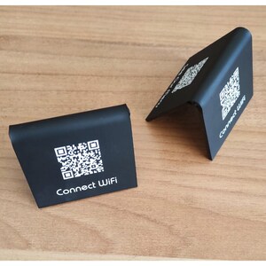 Custom Acrylic QR Code Table Stand – Personalized Touchless Menu Sign ...