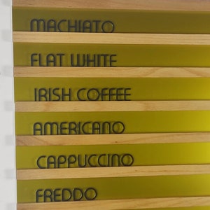 Wooden Golden Acrylic Wall Rail Board, Modern Changeable Letter Board ...