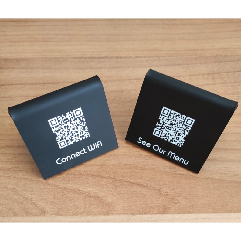 Acrylic QR Menu Stands. Touchless Menu QR Stand. Qr Code Sign. - Etsy ...