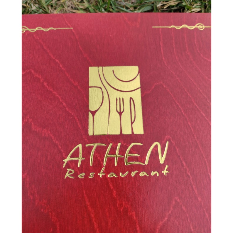 Flexible Wooden Menu Cover / Menu Holder for Restaurants - Etsy