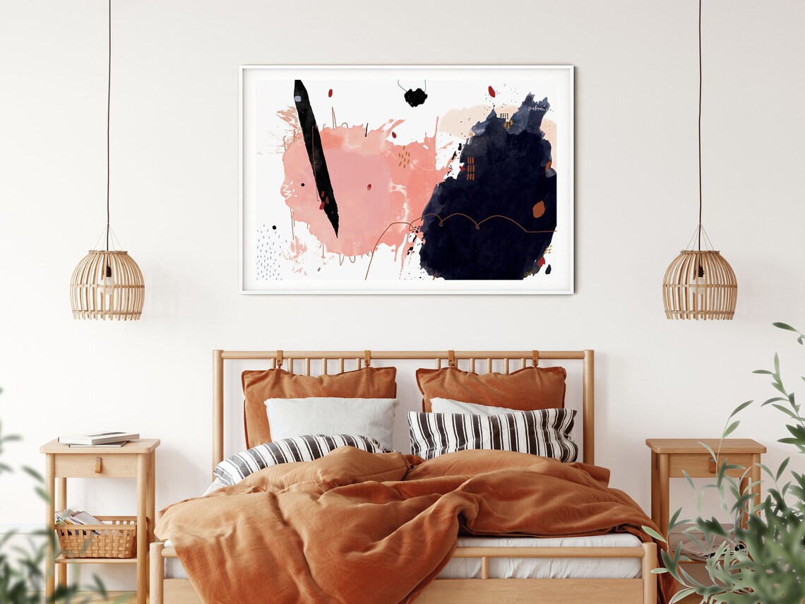 Modern Colorful Printable Wall Art Large Abstract Printable - Etsy