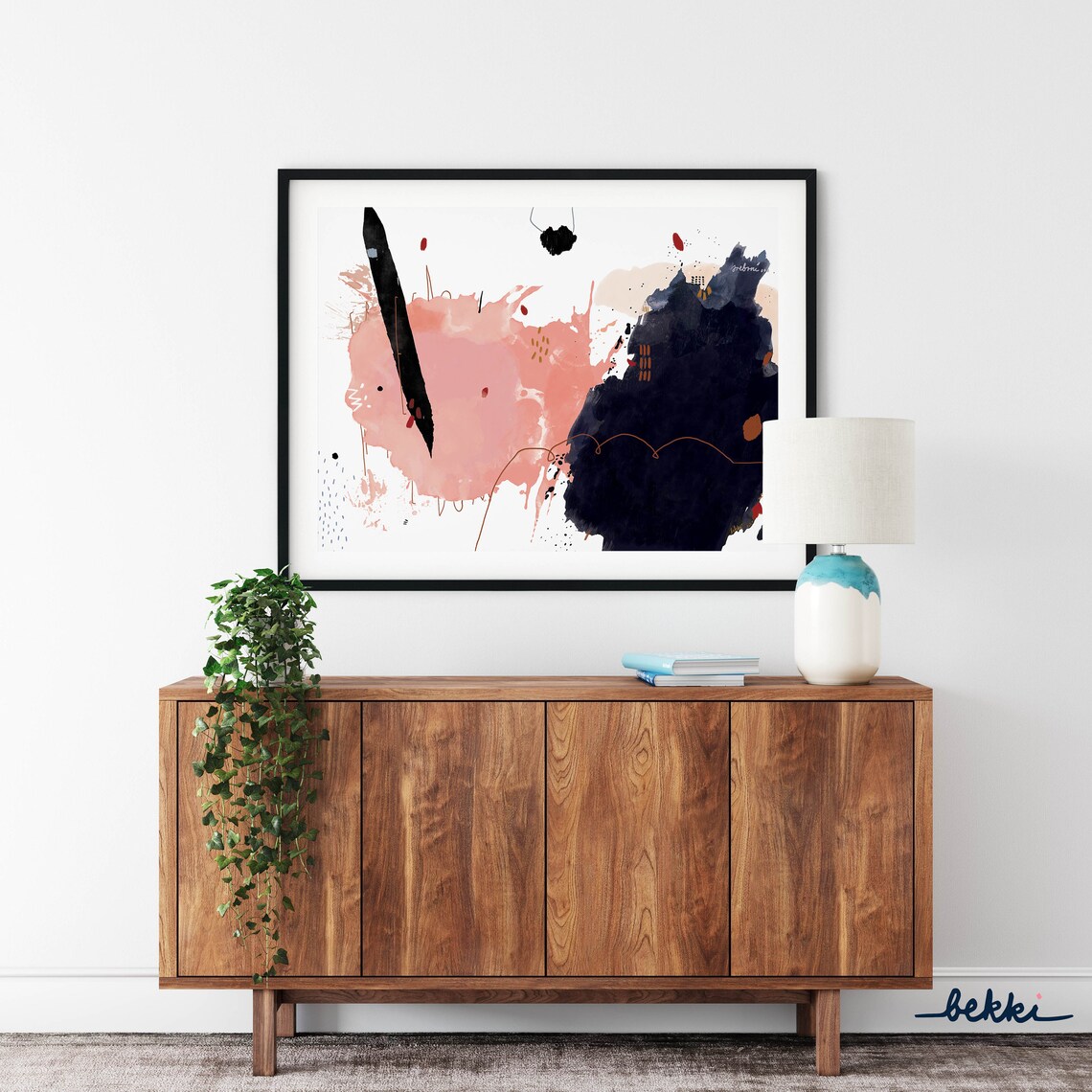 Modern Abstract Art Print Digital Watercolor Abstract | Etsy