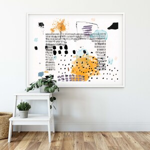 Modern Colorful Printable Wall Art, Contemporary Art Download, Living ...