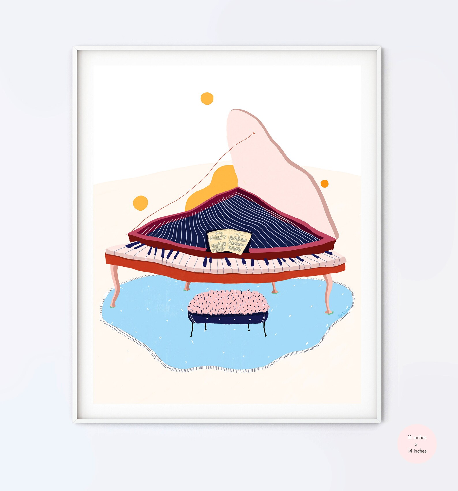 Modern Piano Instant Download Art for Modern Wall Art Decor, Piano ...