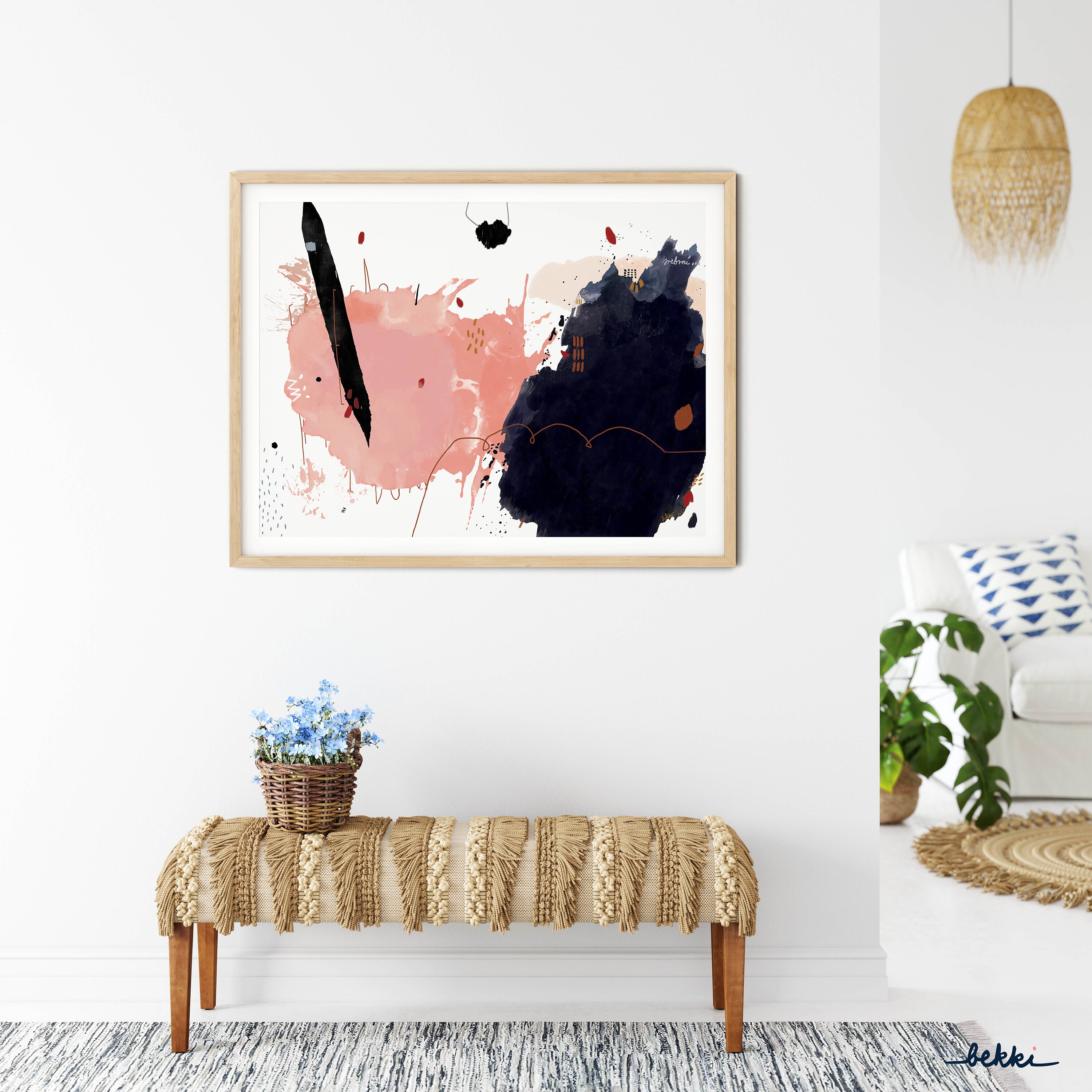 Modern Abstract Art Print Digital Watercolor Abstract - Etsy