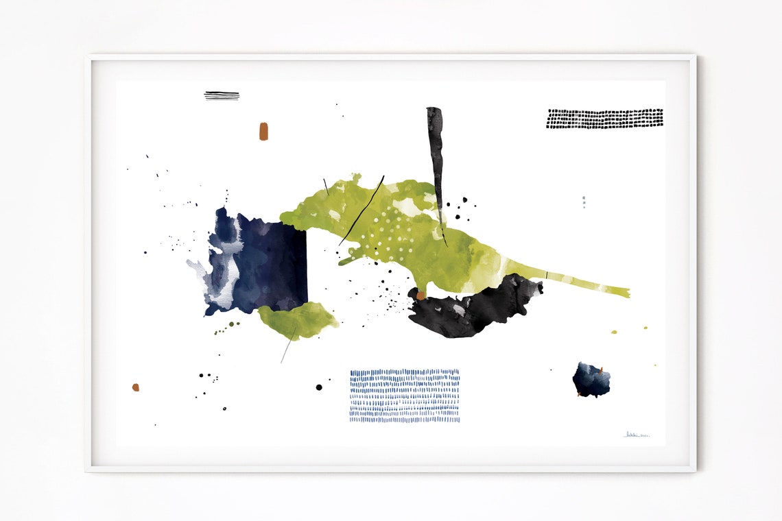 Modern Printable Gallery Wall Art Set of 5 Modern Abstract | Etsy