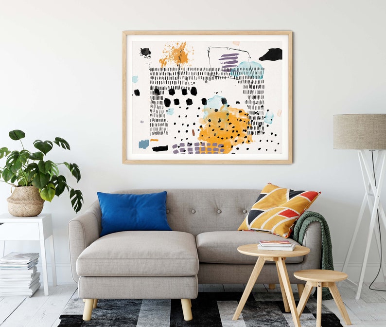 Modern Colorful Printable Wall Art Contemporary Art Download - Etsy