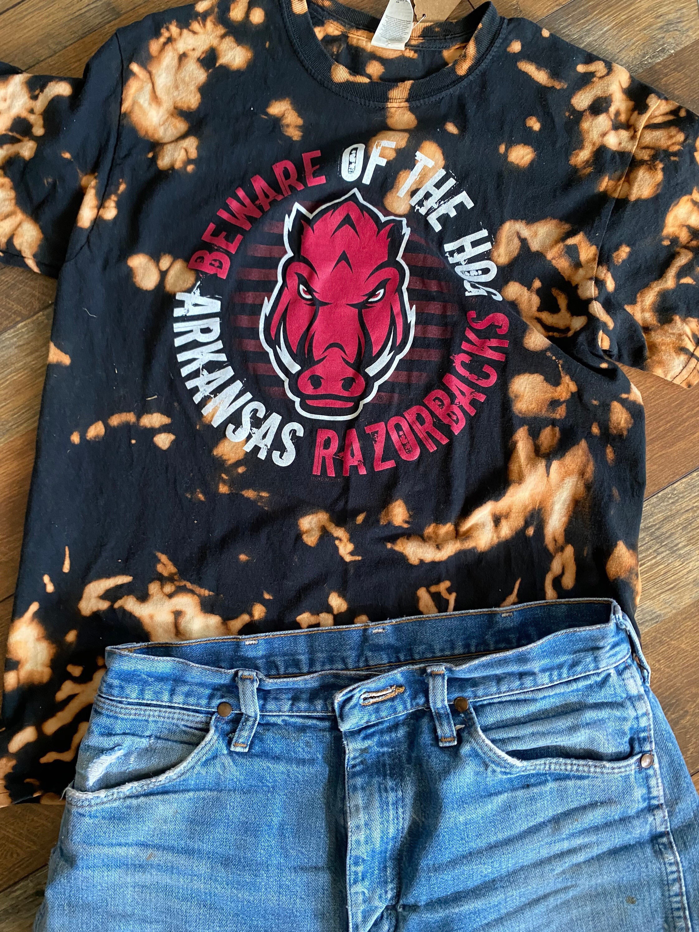 Arkansas Razorbacks Fan Tee - Etsy