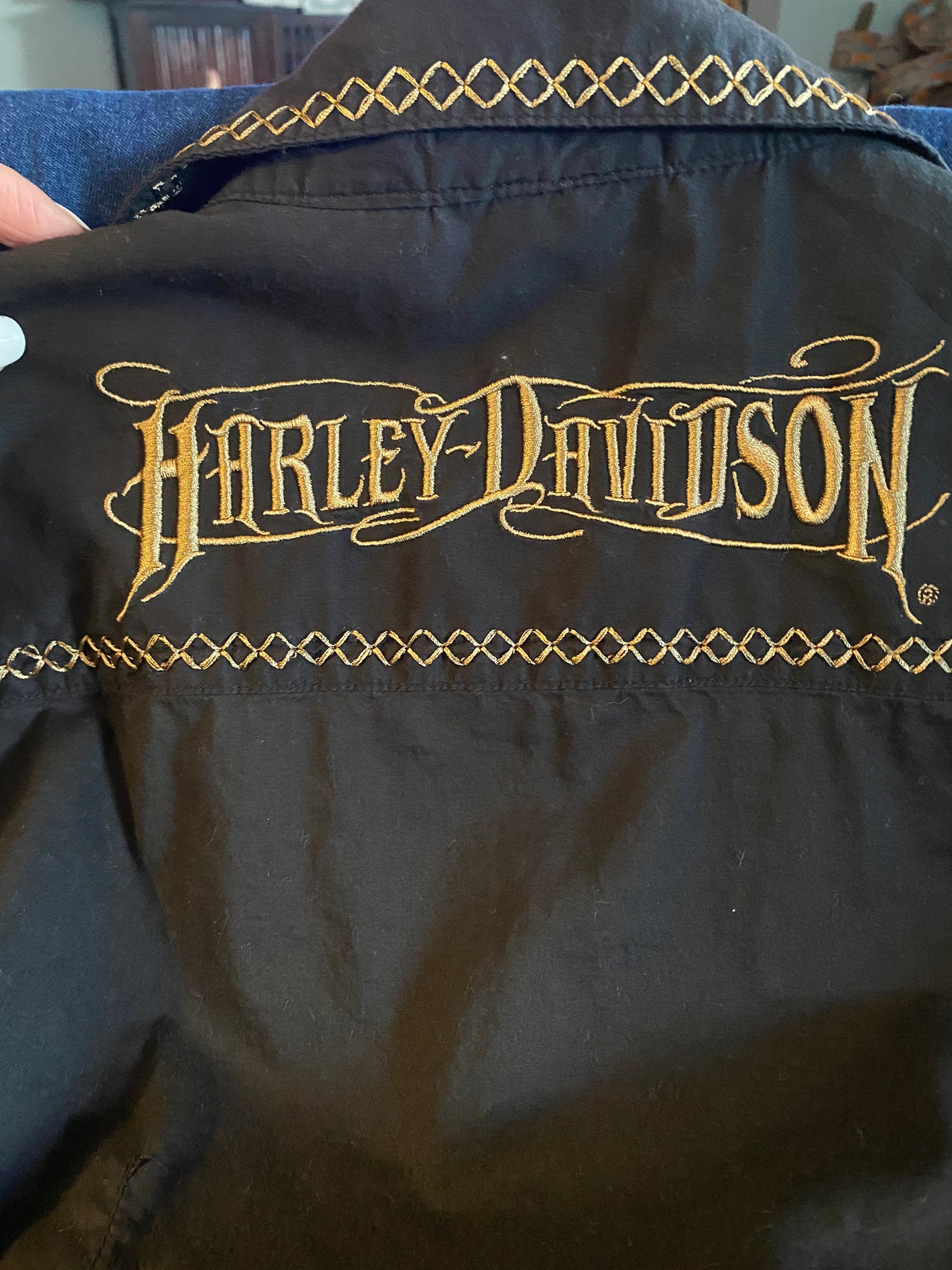Women's Harley Davidson Blouse. Harley Button-up Shirt. HD038 - Etsy