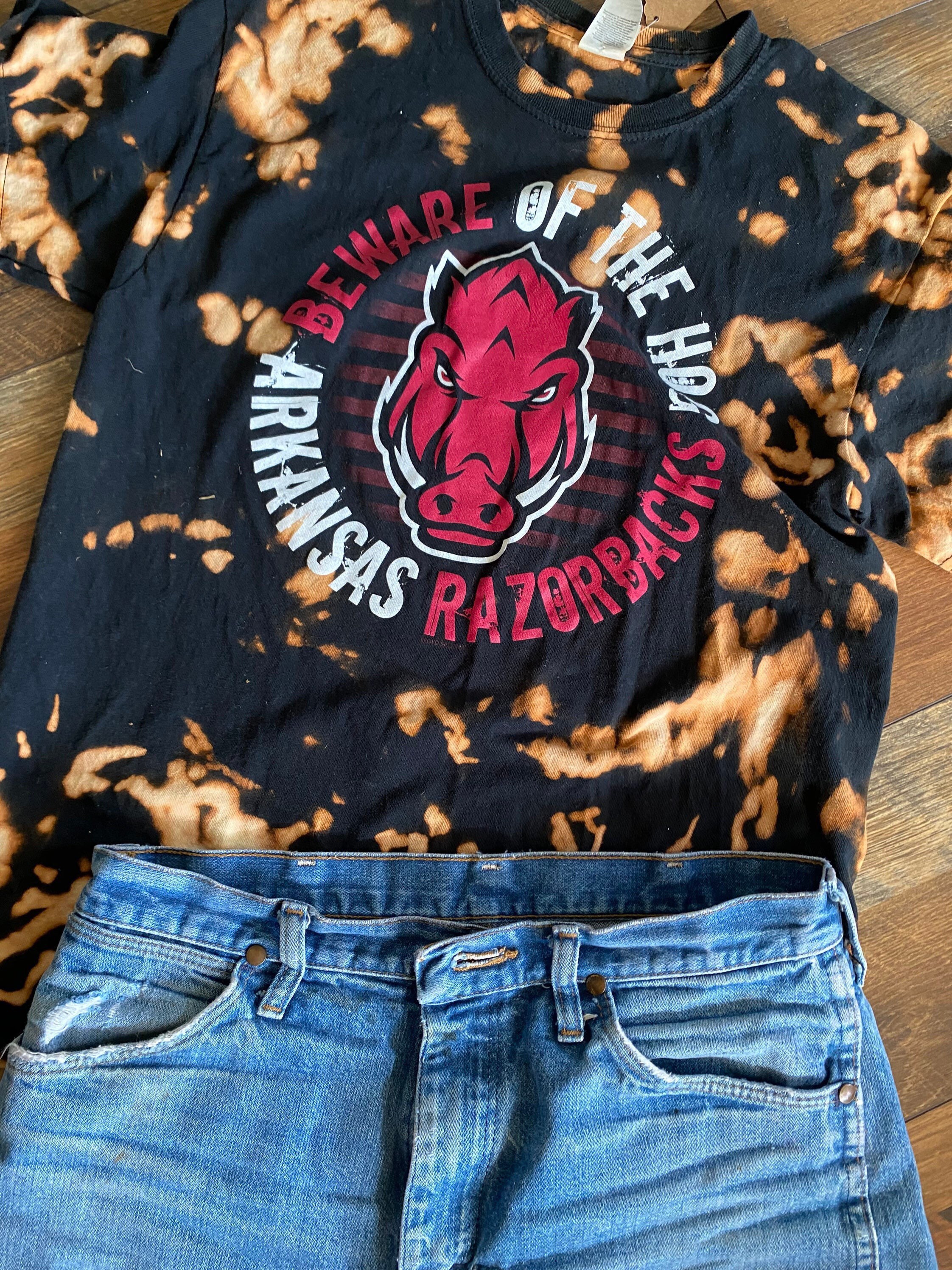 Arkansas Razorbacks Fan Tee - Etsy