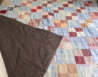 Vintage Antique Quilt, 100% Cotton, Patchwork Quilt - Etsy