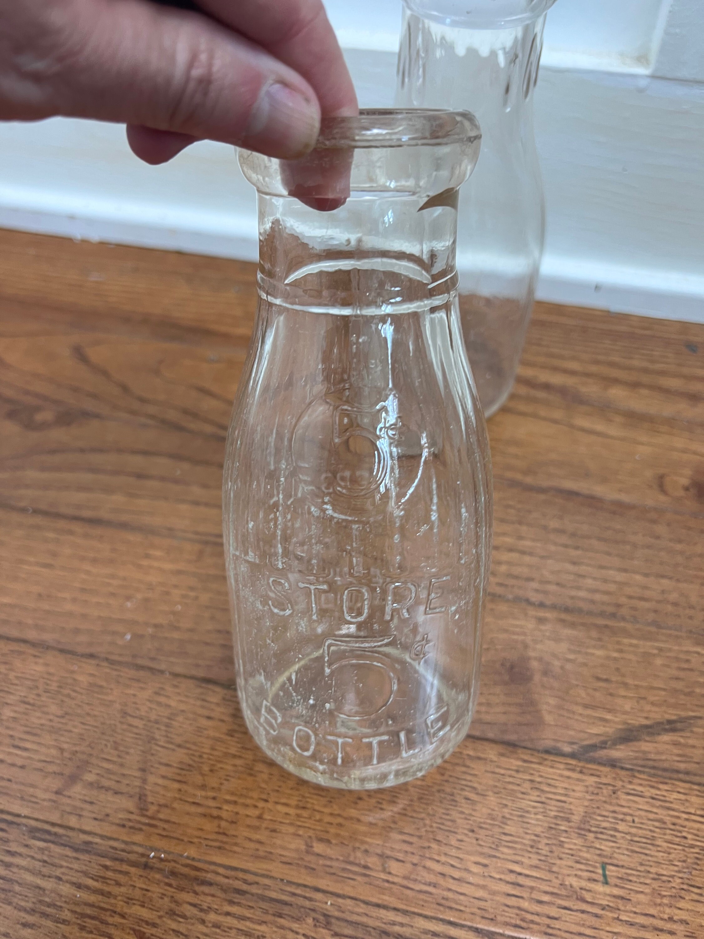 Vintage Pint Sized Milk Bottles - Etsy