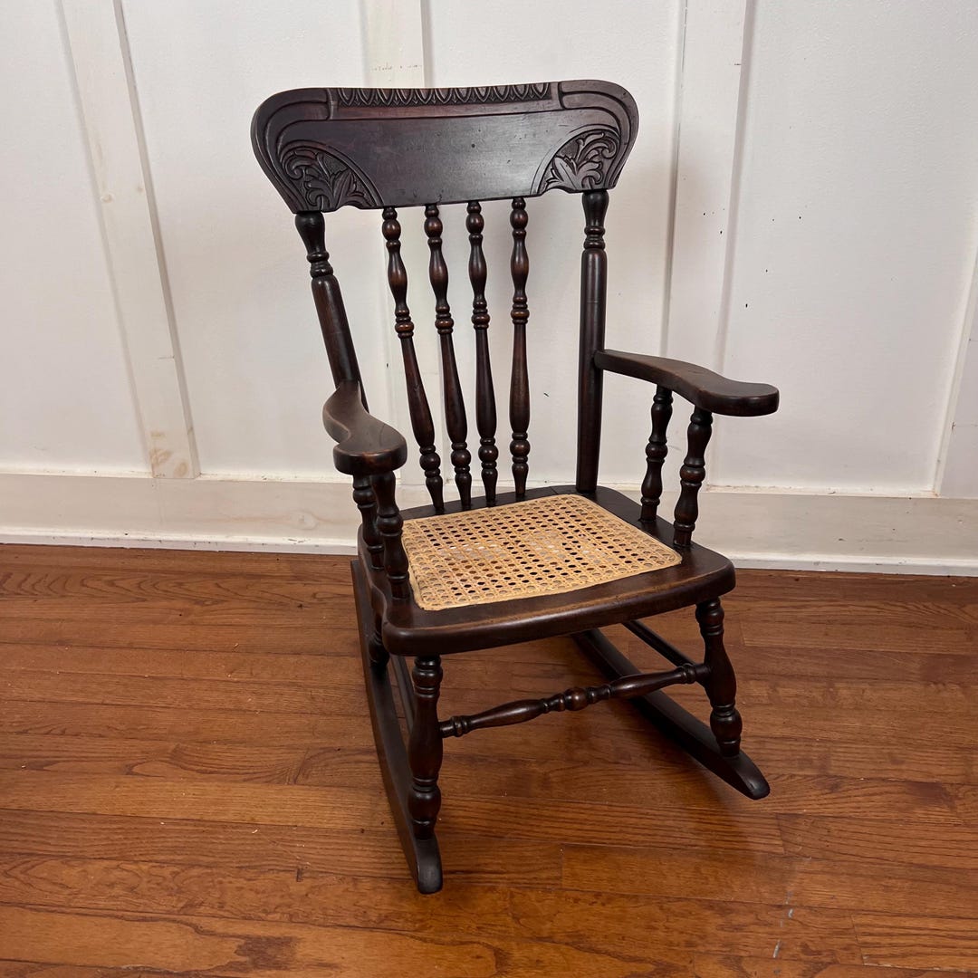 Antique Vintage Victorian Child’s Rocking Chair - Etsy