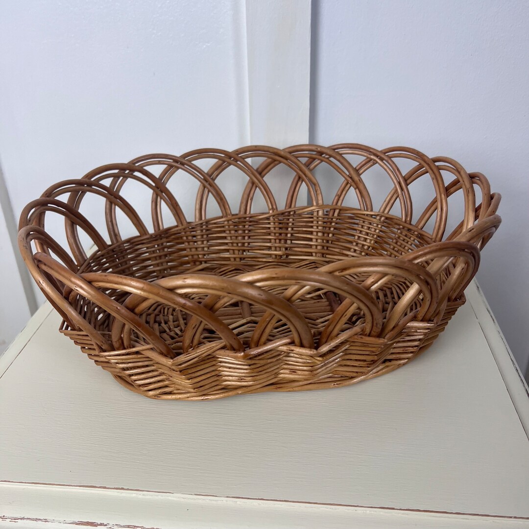 Vintage Decorative Basket - Etsy