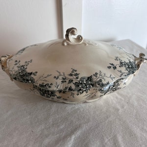 Antique Mellor Taylor Senator Semi Porcelain Covered Dish - Etsy