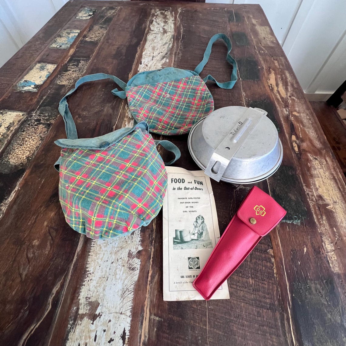 Vintage 1960s Girl Scouts Mess Kit, Dinnerware, Camping Gear - Etsy