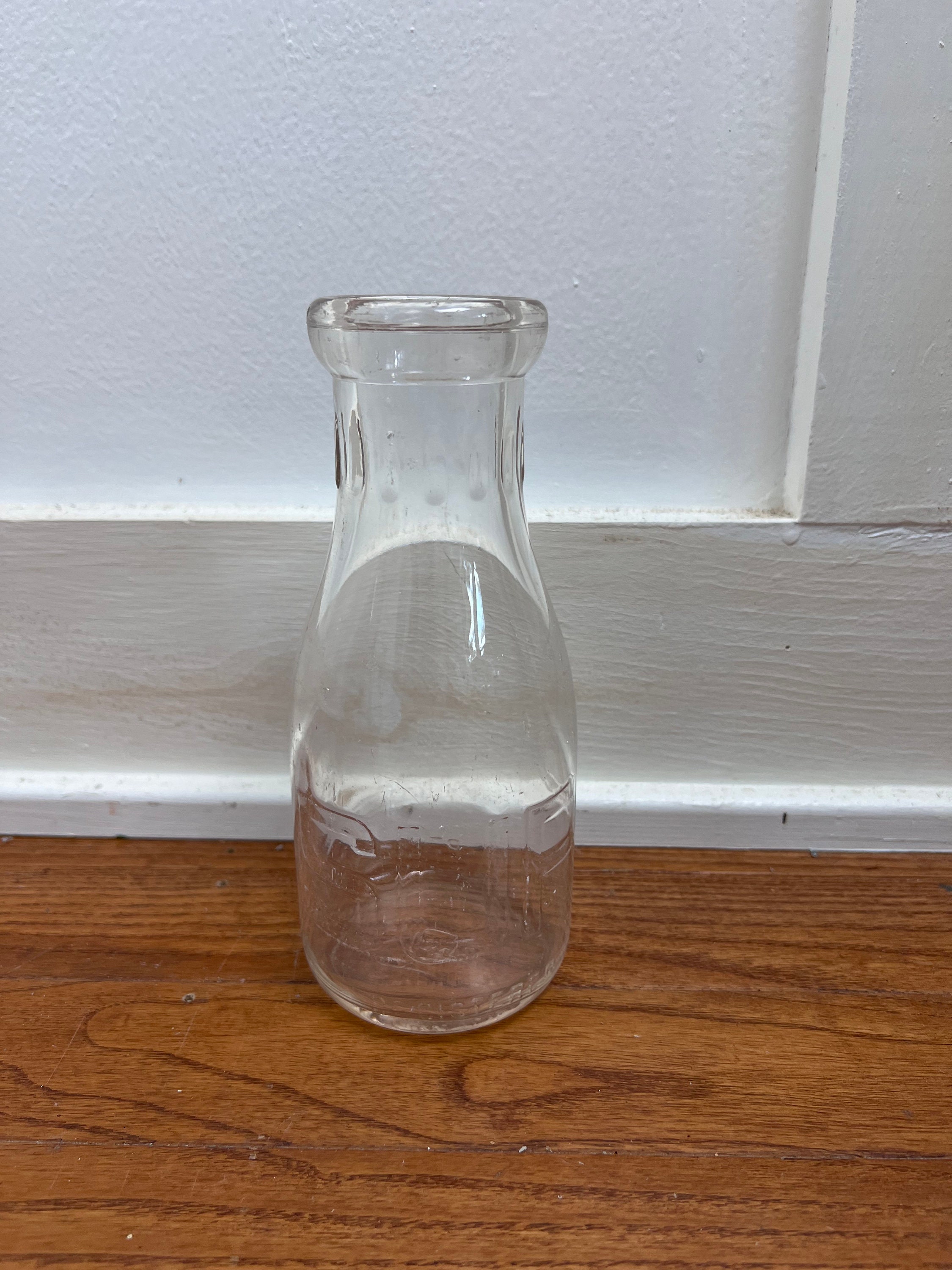 Vintage Pint Sized Milk Bottles - Etsy