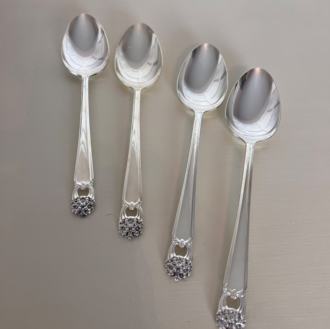 1847 Rogers Bros Serving Spoon Set of 4 Eternally Yours - Etsy