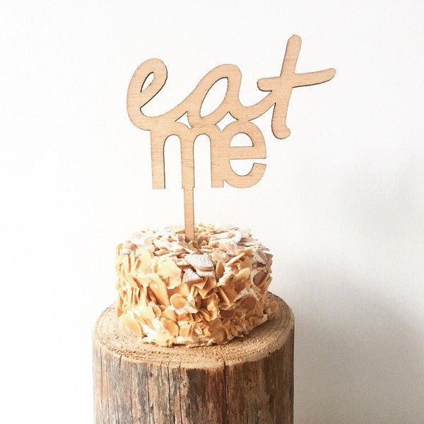 Eat Me Cake Topper - Etsy