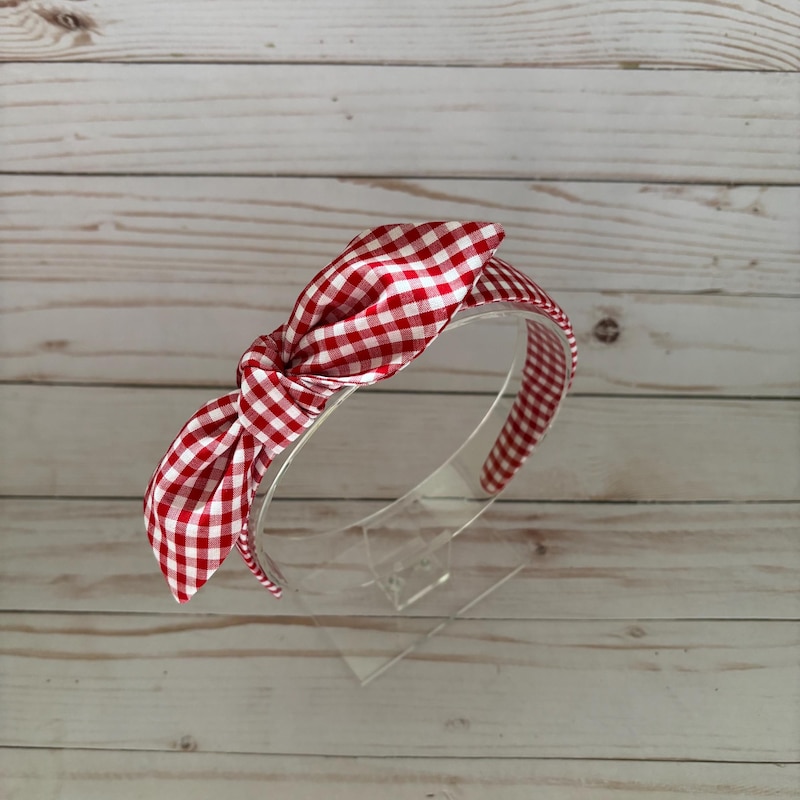Gingham Bow Hair Women - Etsy