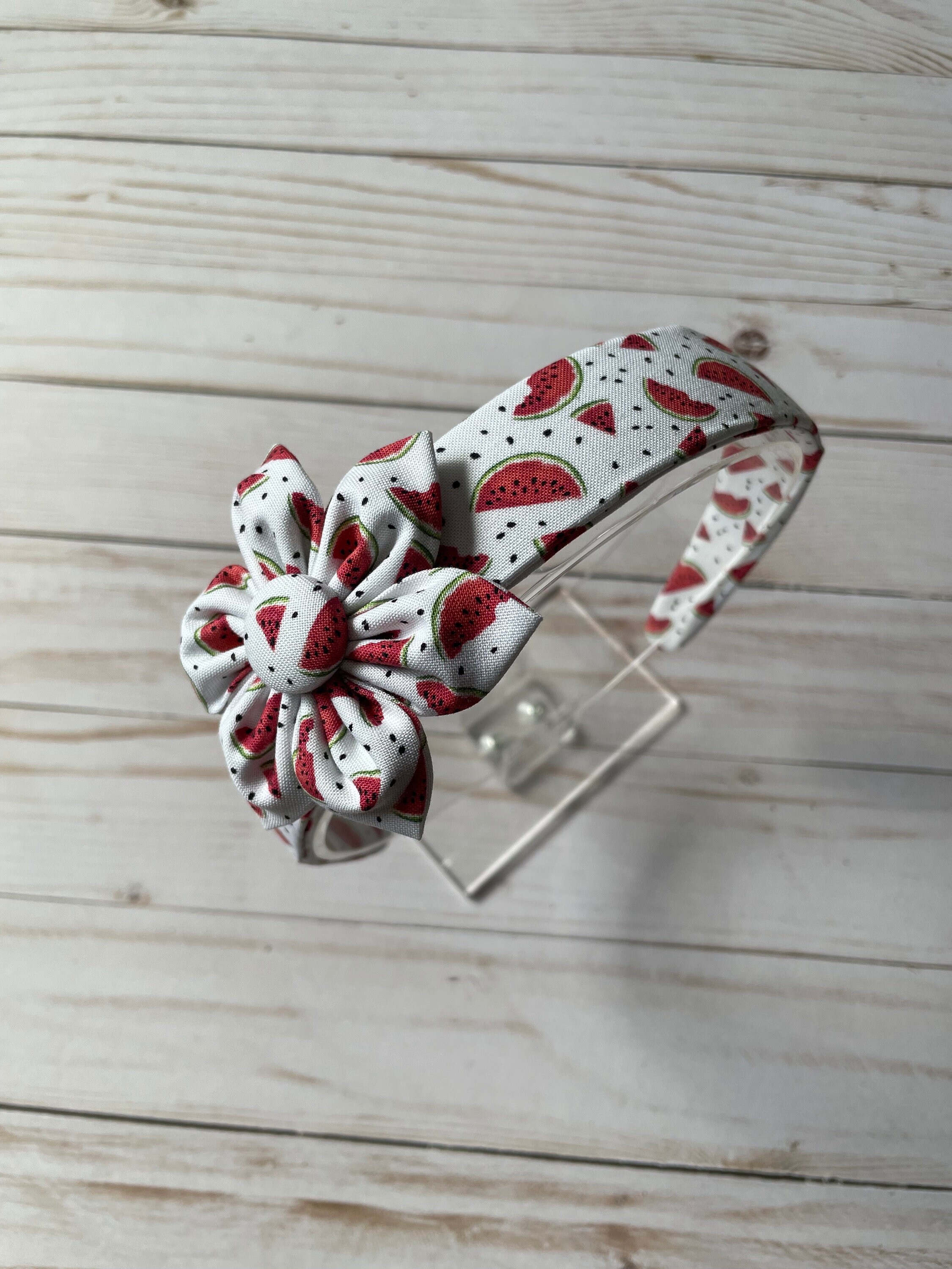 Summertime Headband, Watermelon, Hair Accessories, Headband With Flower ...