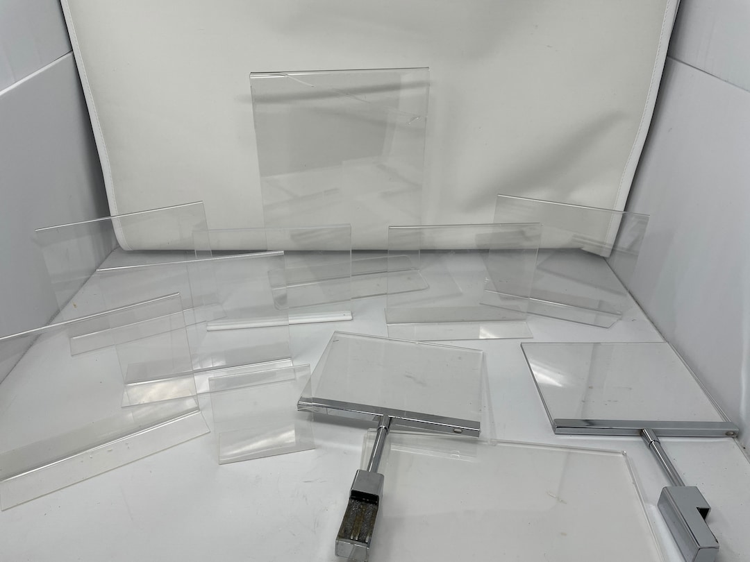 Store Display Plastic Sign Boards Lot of 10 Various Sizes Used ...