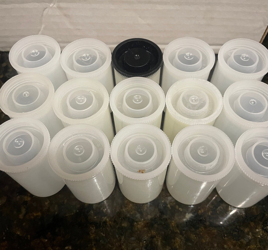 Vintage Film Tube Holder Plastic Storage Tube Containers Lot of 15 With ...