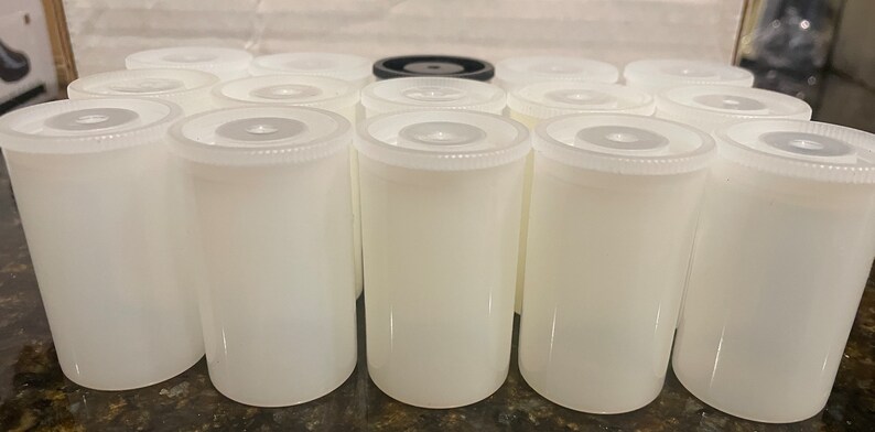 Vintage Film Tube Holder Plastic Storage Tube Containers Lot of 15 With ...