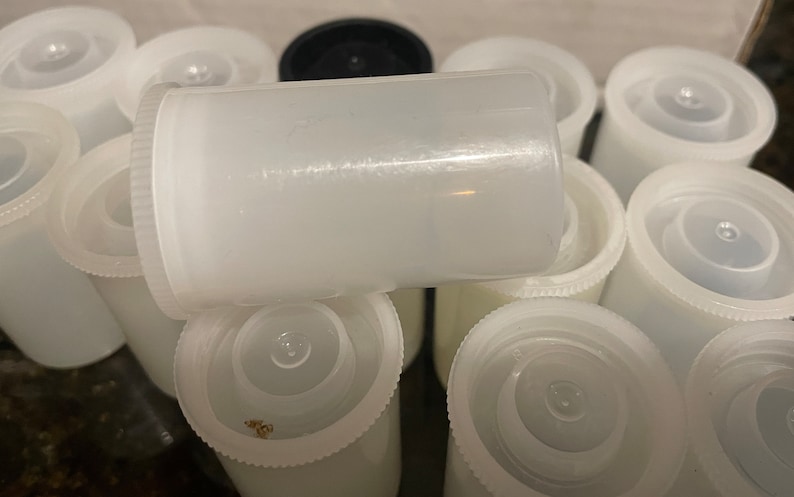 Vintage Film Tube Holder Plastic Storage Tube Containers Lot of 15 With ...