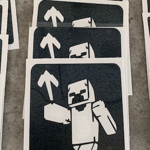 Minecraft Large Stencils Pack of 25, 5 Different Designs - Etsy
