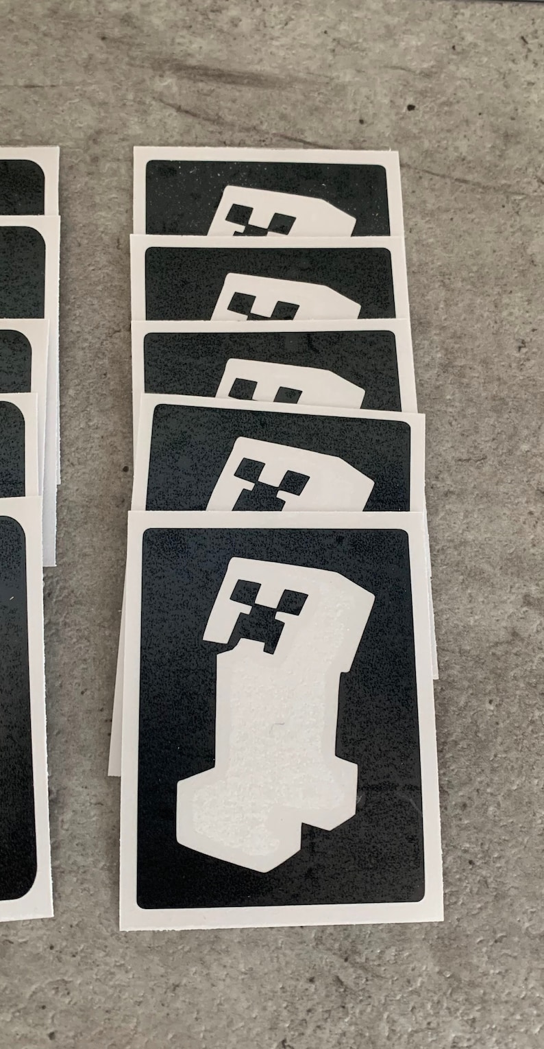 Minecraft Large Stencils Pack of 25, 5 Different Designs - Etsy