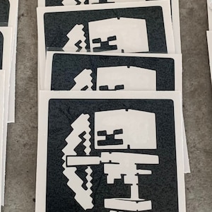 Minecraft Large Stencils Pack of 25, 5 Different Designs - Etsy