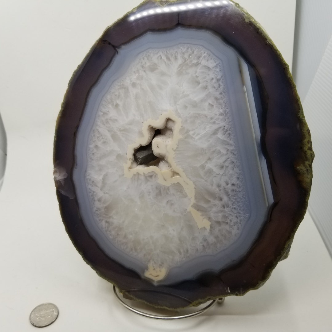Brazilian Agate Slice, Large, Beautiful, Polished on One Side 0237 - Etsy