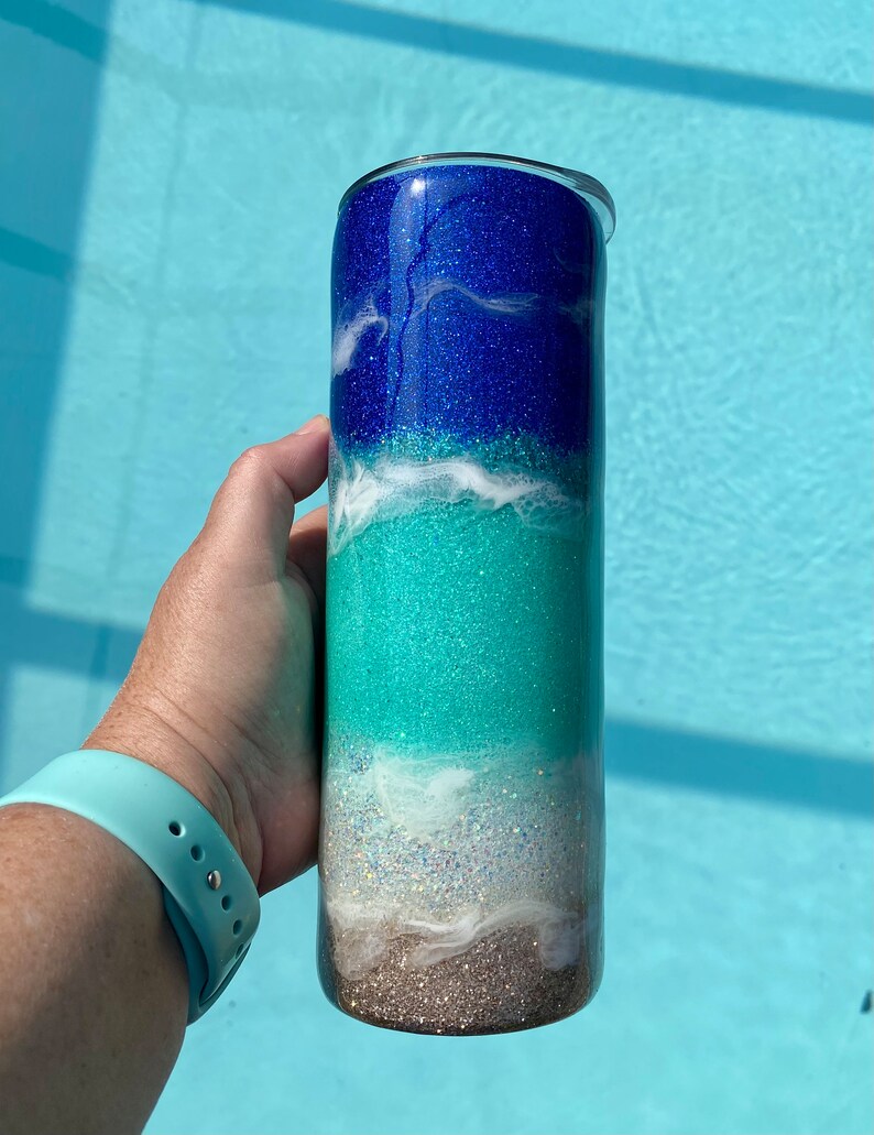 Dolphin Glitter Tumbler Holographic Dolphins Beach Tumbler - Etsy