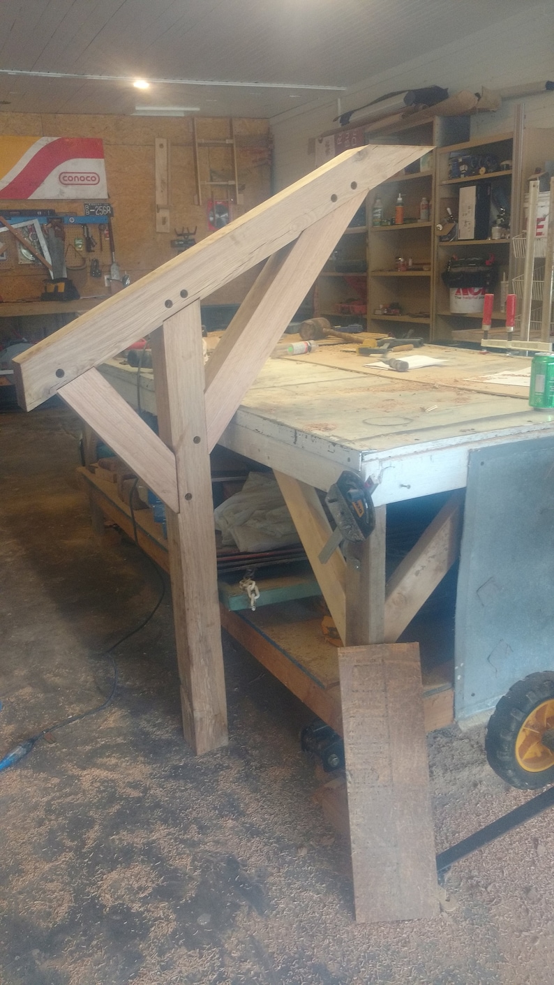 Timberframe Mailbox Post - Etsy