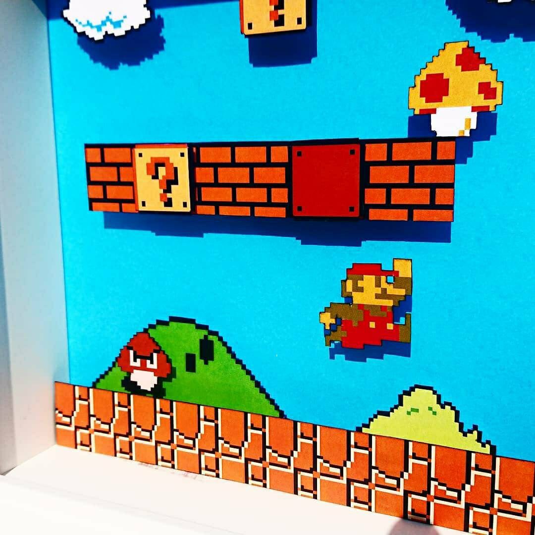 Super Mario Bros Shadow Box | Etsy