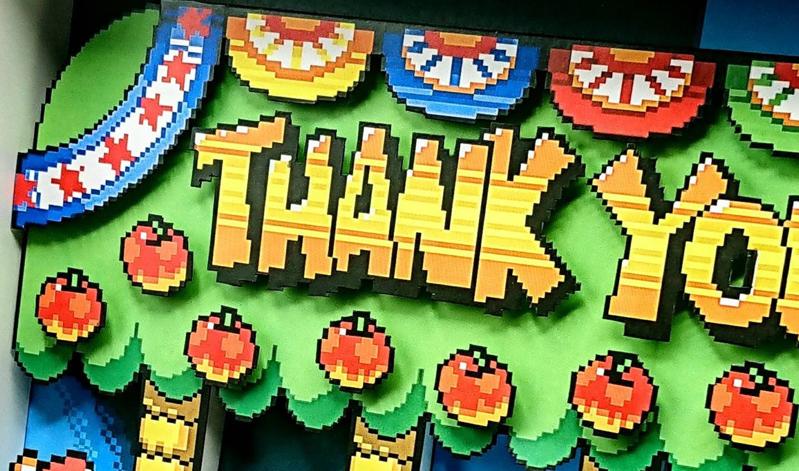 Super Mario World Ending Shadowbox - Etsy