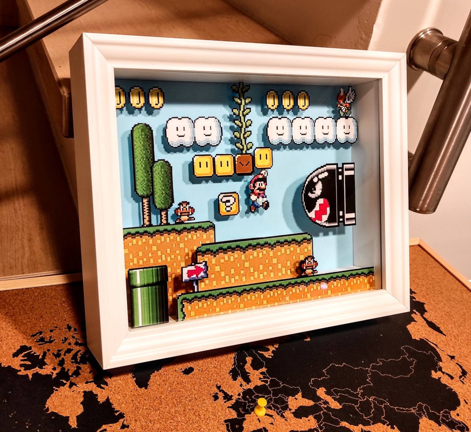Super Mario World Shadow Box - Etsy