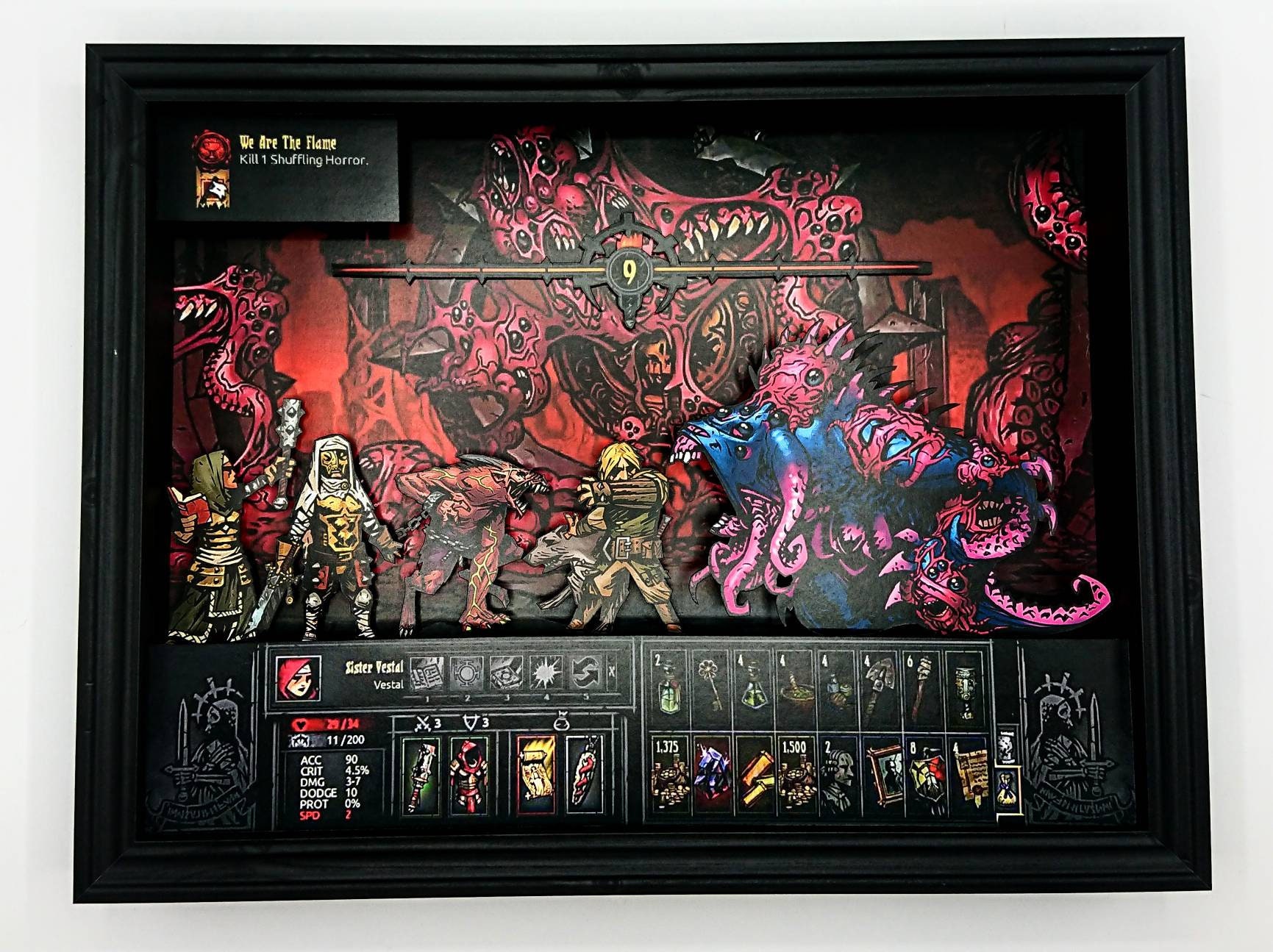 Darkest Dungeon Shuffling Horror Jumbo Shadow Box - Etsy UK